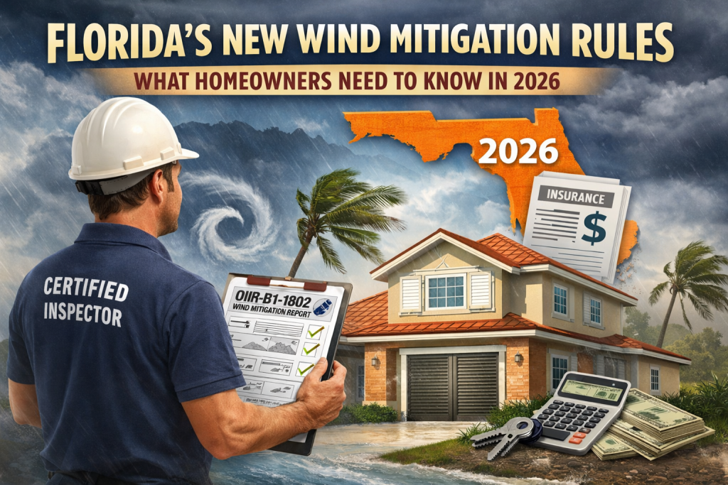 Florida Wind Mitigation Inspection 2026: New OIR B1 1802 Rules